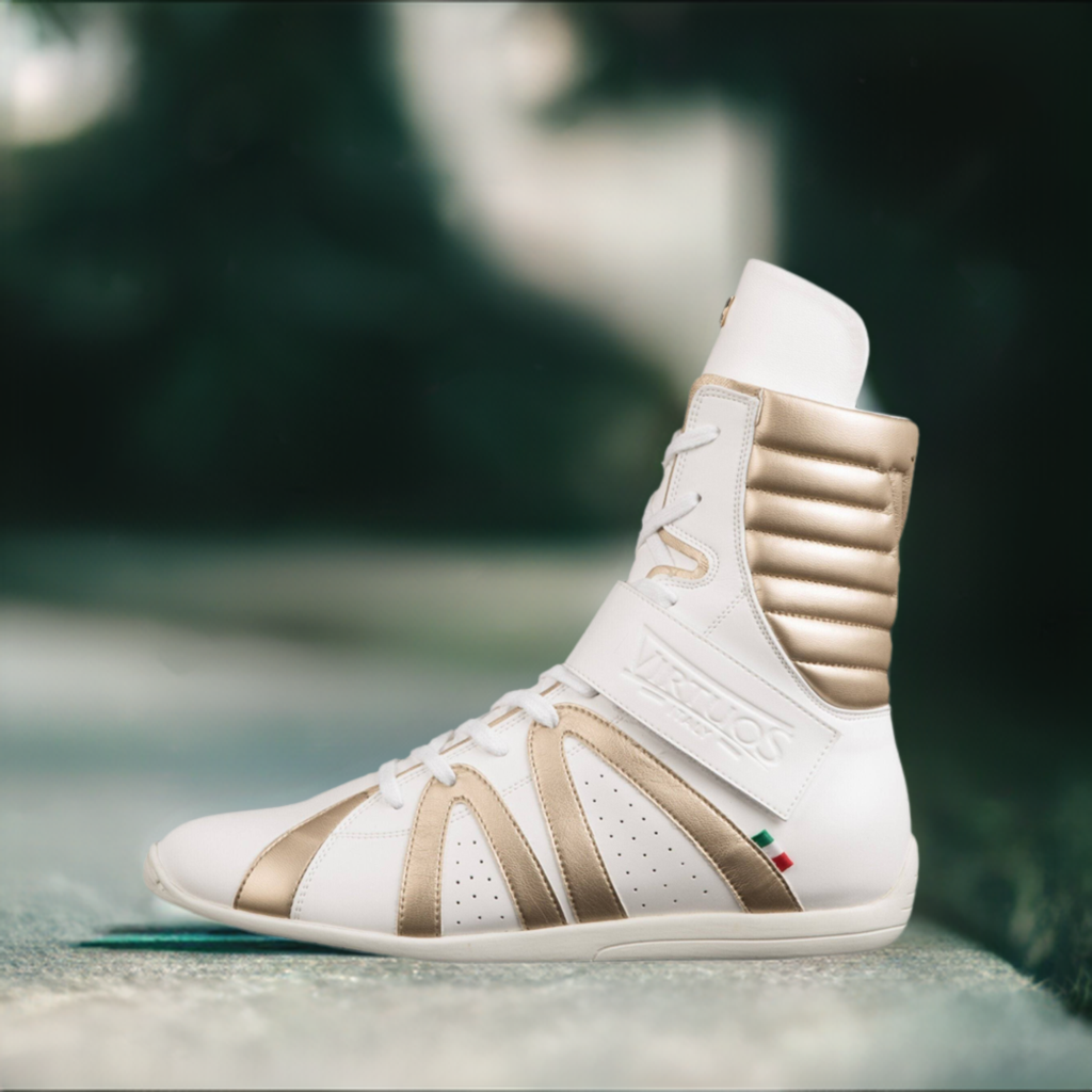 Top italian Boxing Shoes Virtuosboxing and Designer Boxing Gym Duffle Bags